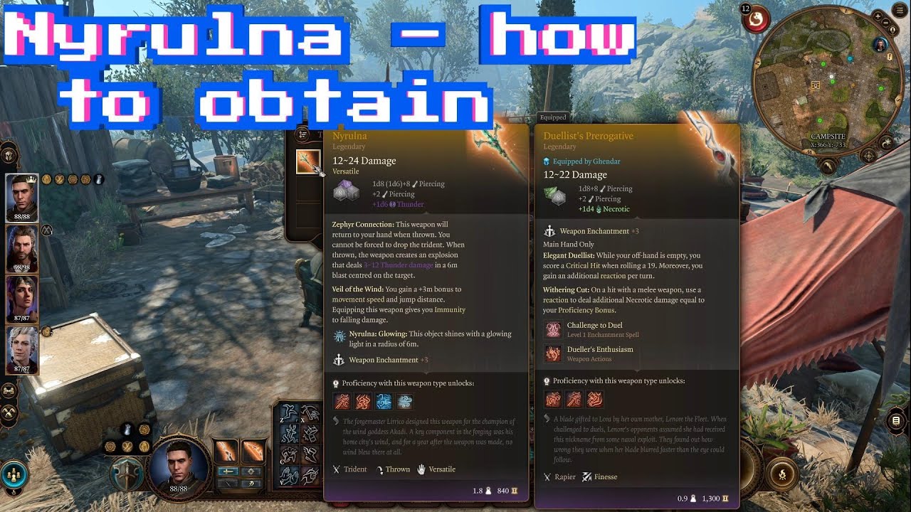 How to get Nyrulna - legendary trident in Baldurs Gate 3 - Guide - YouTube