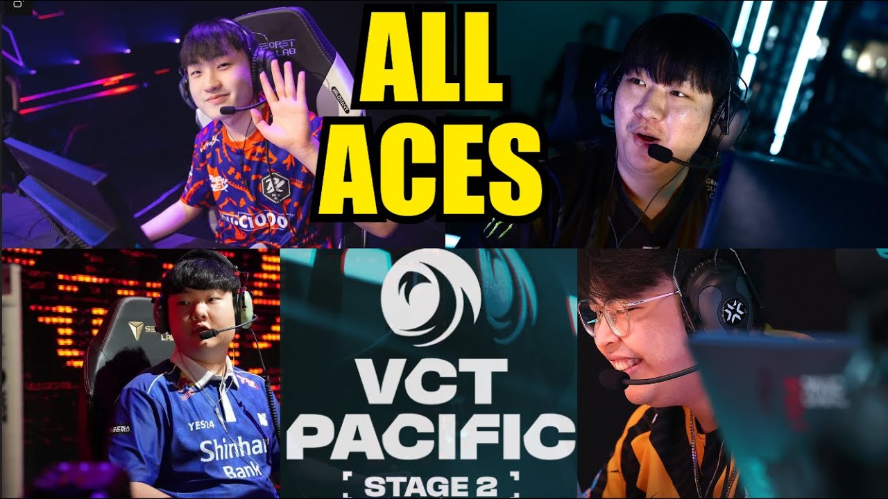 All the ACES of VCT PACIFIC STAGE 2 | VALORANT BEST PLAYS | - YouTube