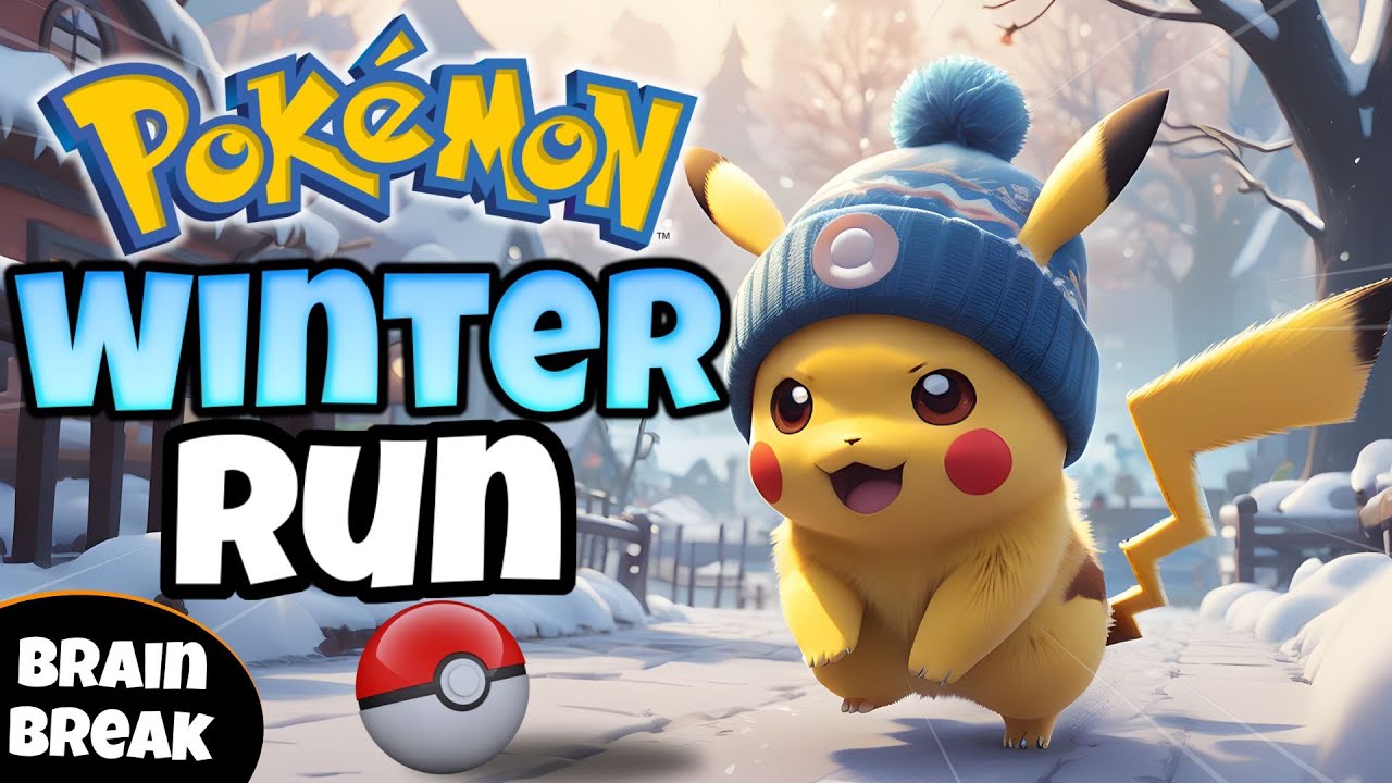 ️ Pokemon Winter Run⚡ | Brain Break | Fitness | Exercise | GoNoodle ...