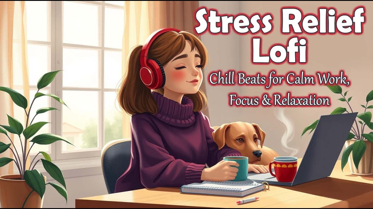 Stress Relief Lofi 🌿 Chill Beats for Calm Work, Focus & Relaxation # ...
