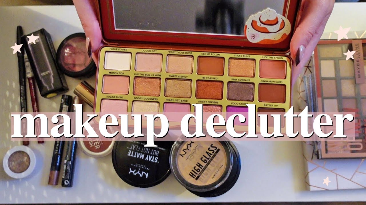 FINALLY decluttering my entire makeup collection // 2023 makeup ...