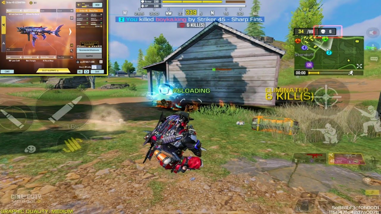 Striker 45 is back and it's 🤯 | Best STRIKER 45 Gunsmith in CODM BR ...