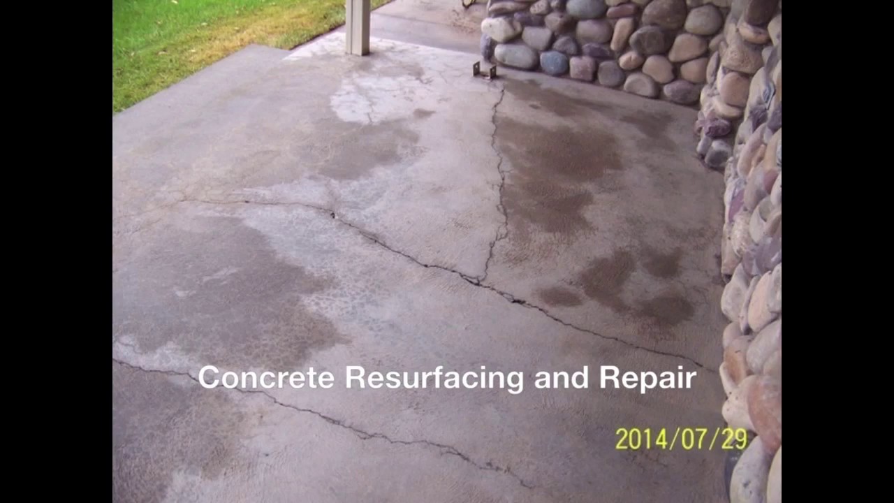 Concrete Resurfacing and Repair - YouTube
