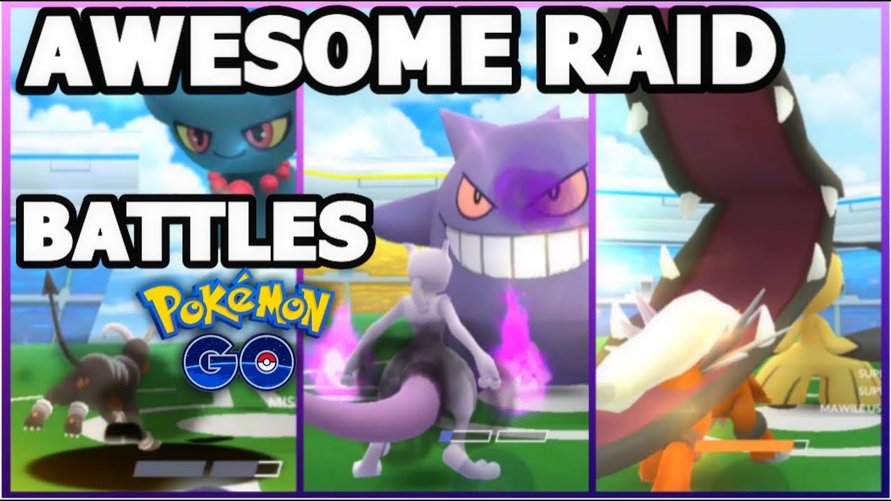 POKEMON GO MEWTWO VS GENGAR RAID ENTEI VS MAWILE & HOUNDOOM VS ...