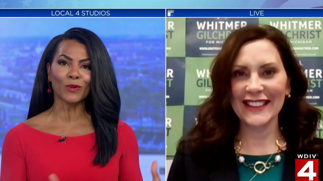 Michigan Gov. Gretchen Whitmer discusses issues day before election ...