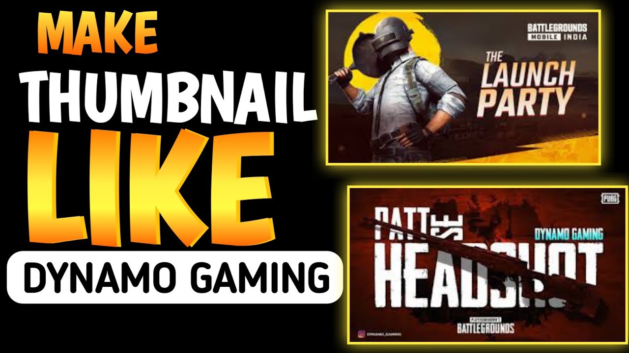 How to make thumbnail like @Dynamo gaming || Pixellab tutorial || Nkm ...