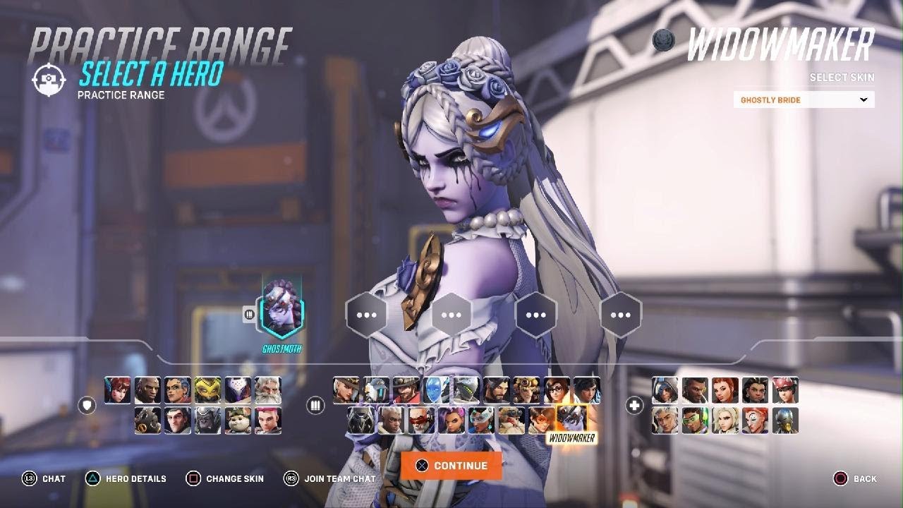 [PS5] NEW! Ghostly Bride Widowmaker skin Gameplay - Overwatch 2 Season ...