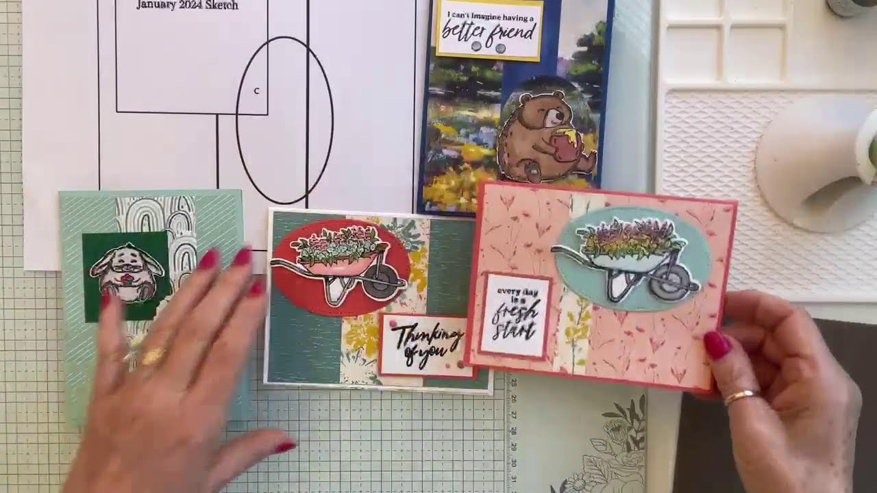 Creating Easy Cards Using a Sketch. - YouTube