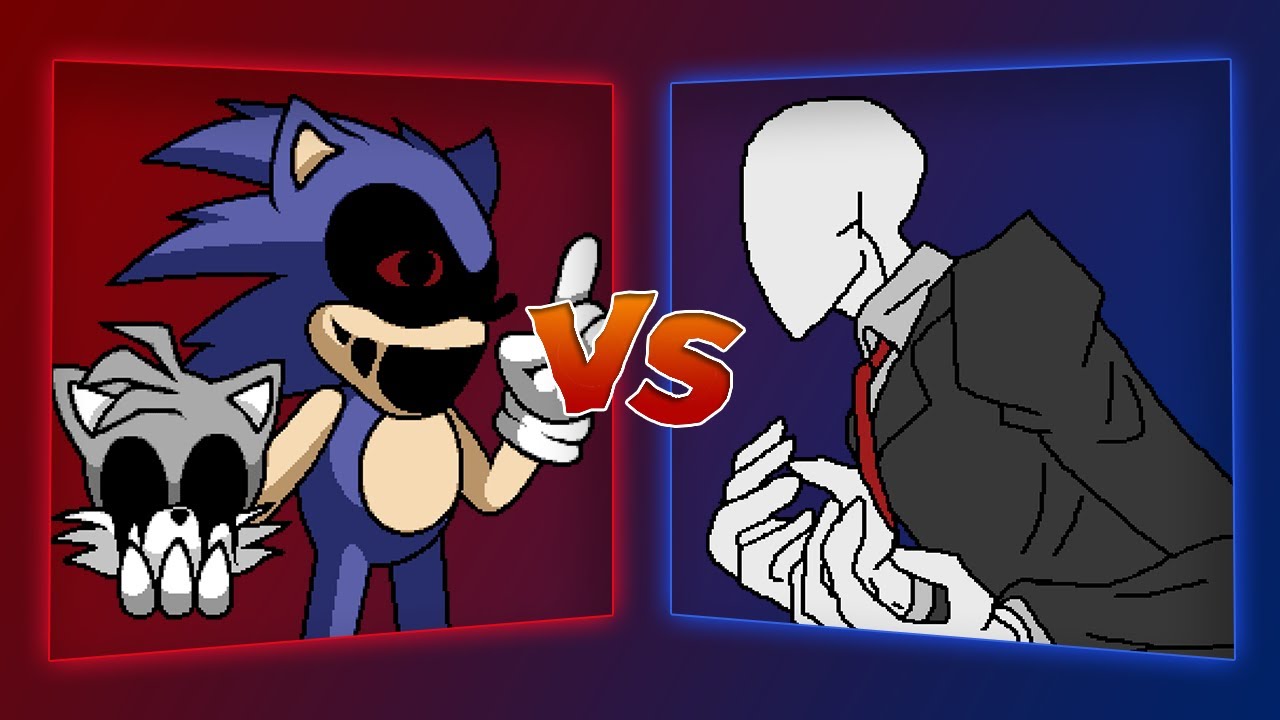 MUGEN Battle - Sonic.EXE vs Slenderman - YouTube