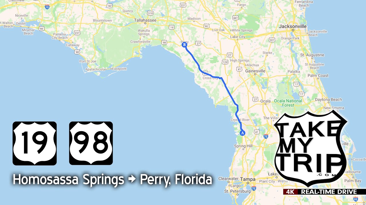 The Drive Up Florida's West Coast: US 19 & 98, Homosassa Springs to ...