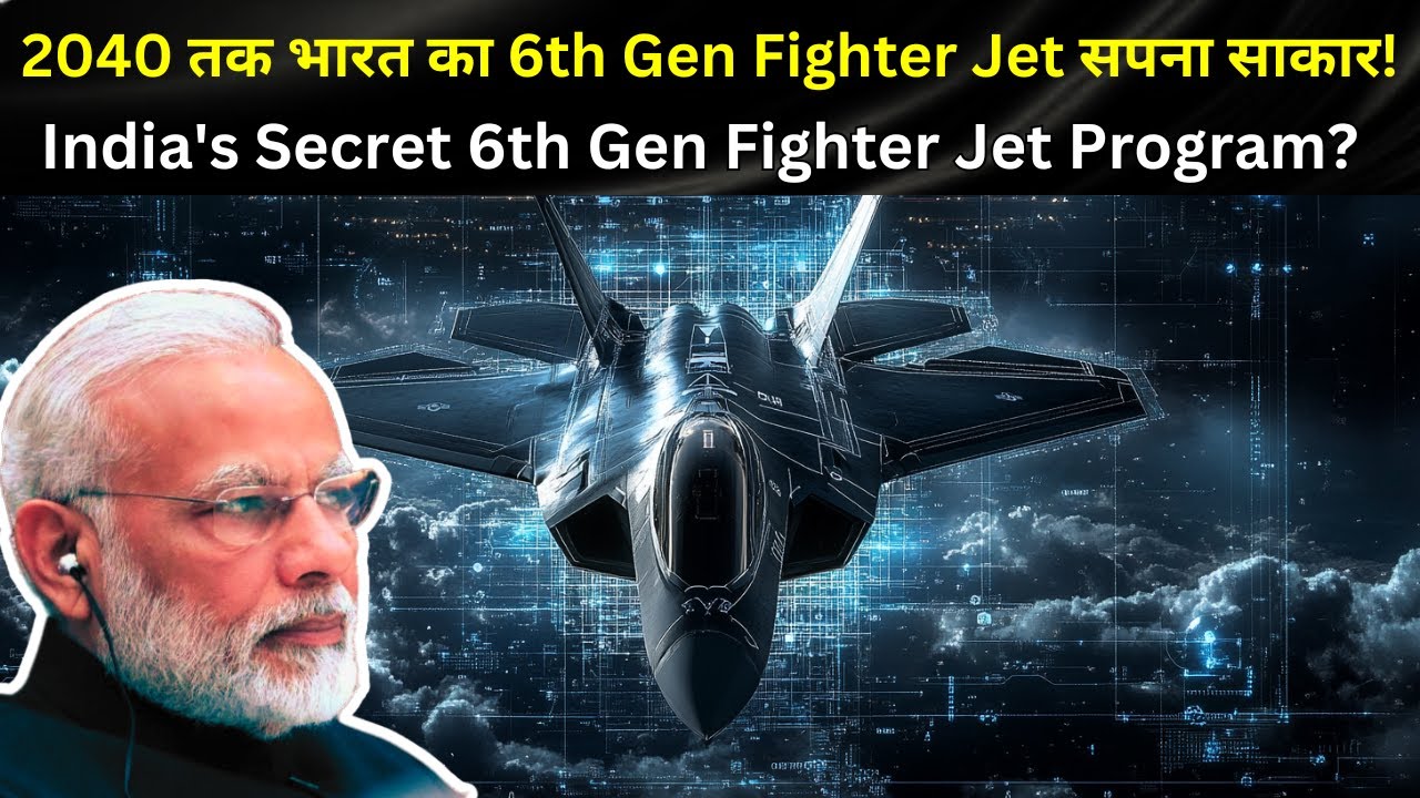 2040 तक भारत का 6th Gen Fighter Jet सपना साकार! 🚀 क्या मोदी का गुप्त ...