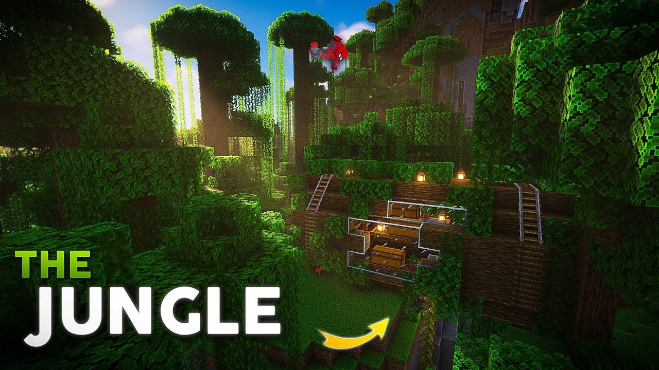 Minecraft|| Build a Jungle survival house - YouTube