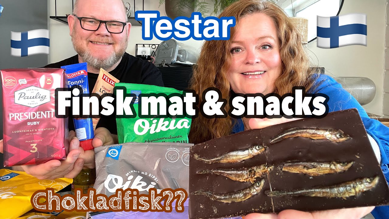 TESTAR Finsk mat & snacks - YouTube
