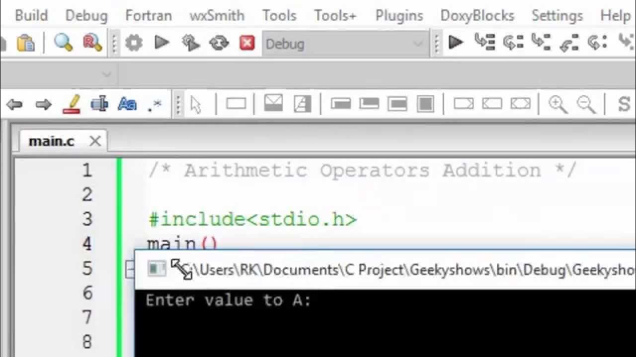 12. Arithmetic Operators Addition in C Programming (Hindi) - YouTube