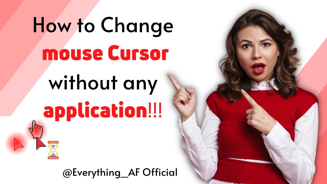 How to Change mouse cursor without any application || Everything AF ...