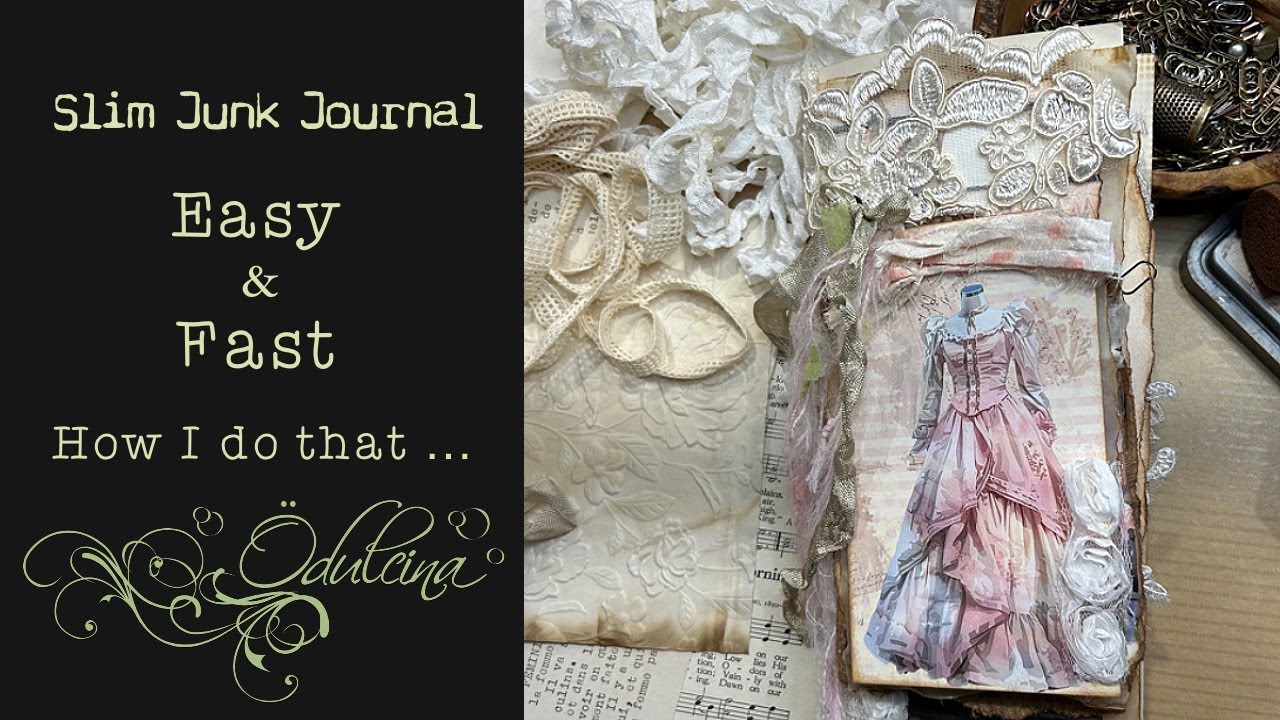 Let’s make a slim long “junk journal”, non overthinking process, easy ...