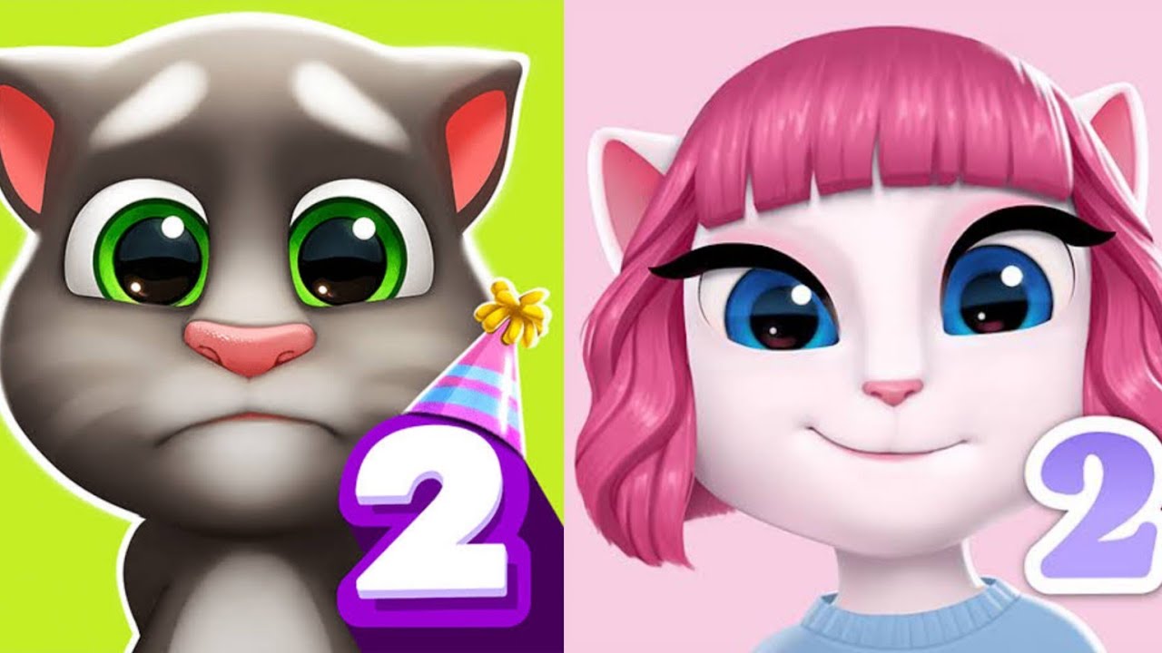 My Talking Tom 2 vS My Talking Angela 2 | Tom Vs Angela New Android Hd ...