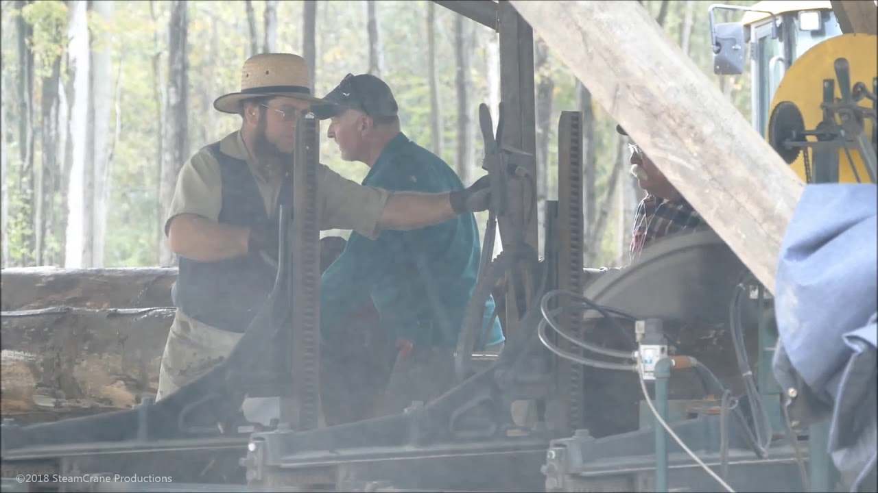 Sawing Hardwood with 2 Big Steam Engines 2018 Part 2 - 23-90 & 19-65 ...