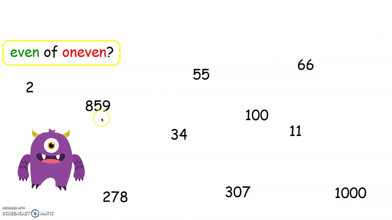 Getallenkennis T6L1 Getalbegrip even en oneven - YouTube