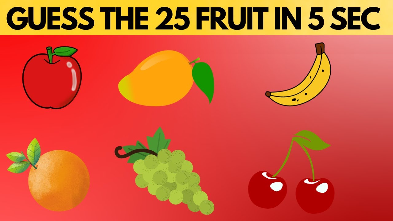 Can You Guess The FRUIT by emojis? | Emoji Quiz - YouTube