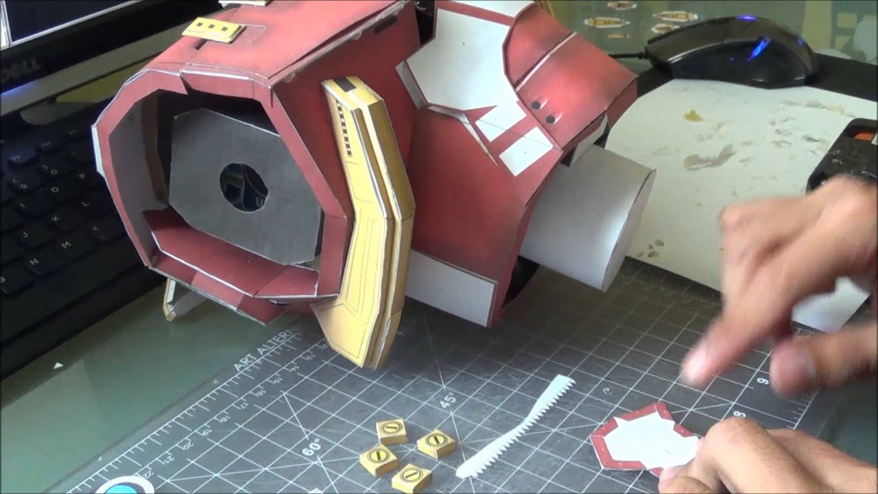 HULKBUSTER (Part 2 - Torso) - Papercraft - YouTube
