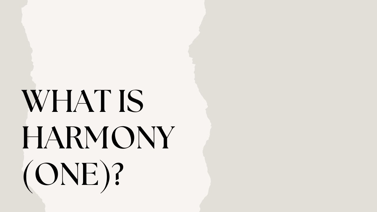 What is Harmony (ONE) | Staking | Wallet - YouTube