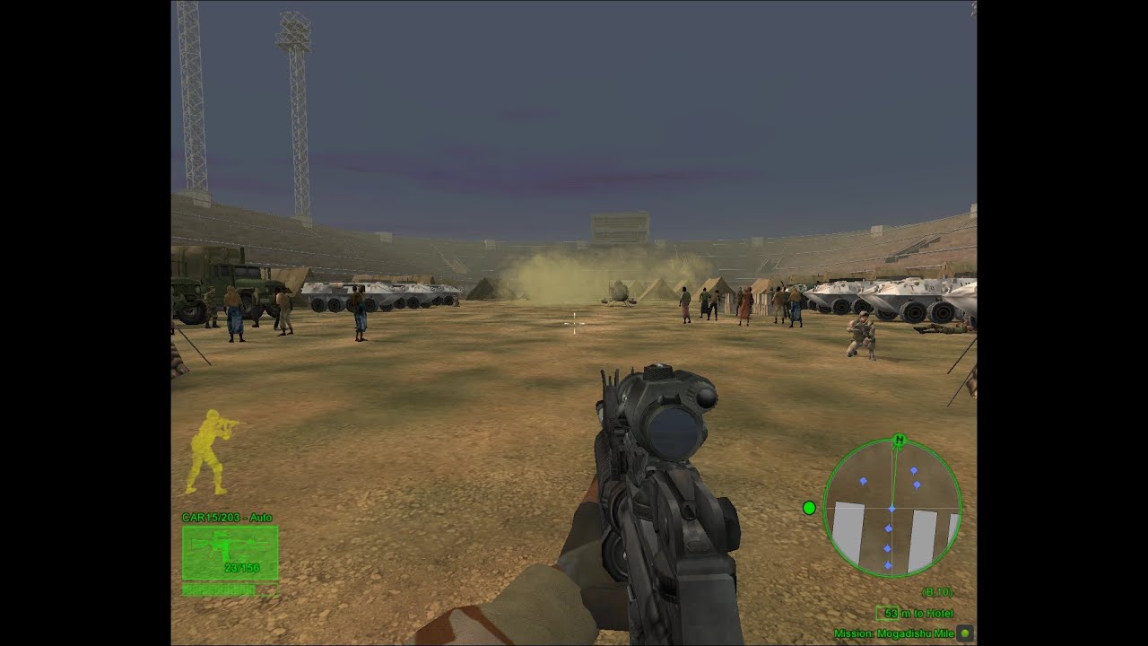 Delta Force Black Hawk Down - Mission 15 - Mogadishu Mile - YouTube