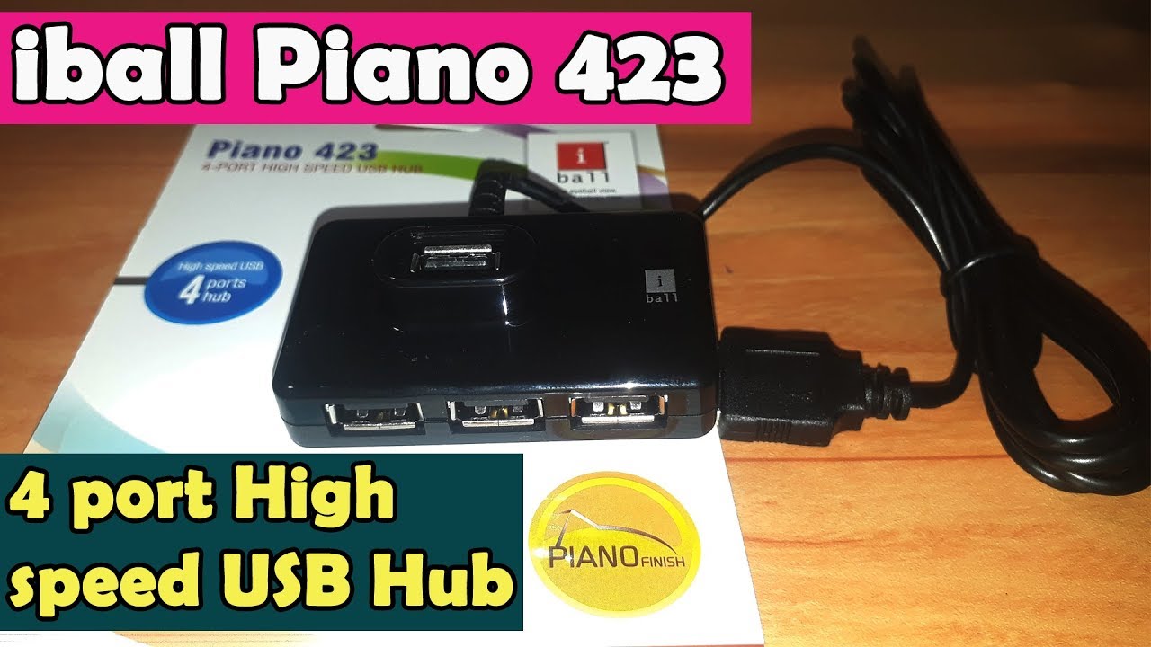 iball Piano High speed USB Hub | best usb Hub for pc | iball Piano High ...