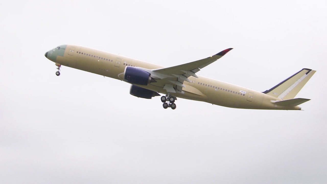 Our Brand New A350 Takes Flight! - YouTube