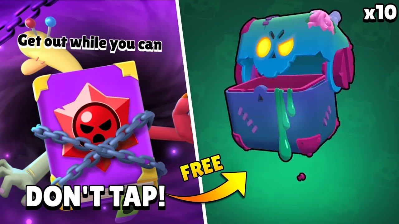 Opening 10 FREE DEAD BOX | How to get Free Dead Box Brawl Stars concept ...