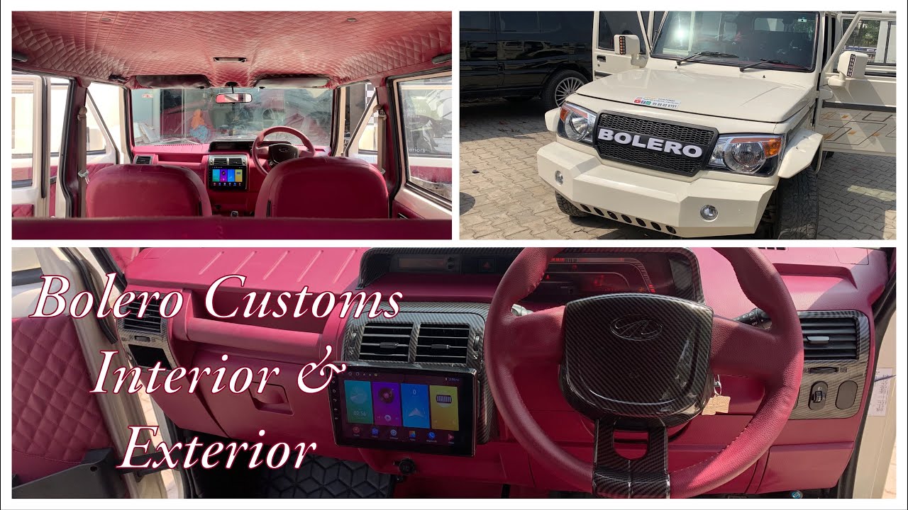 Mahindra Bolero Interior Modified