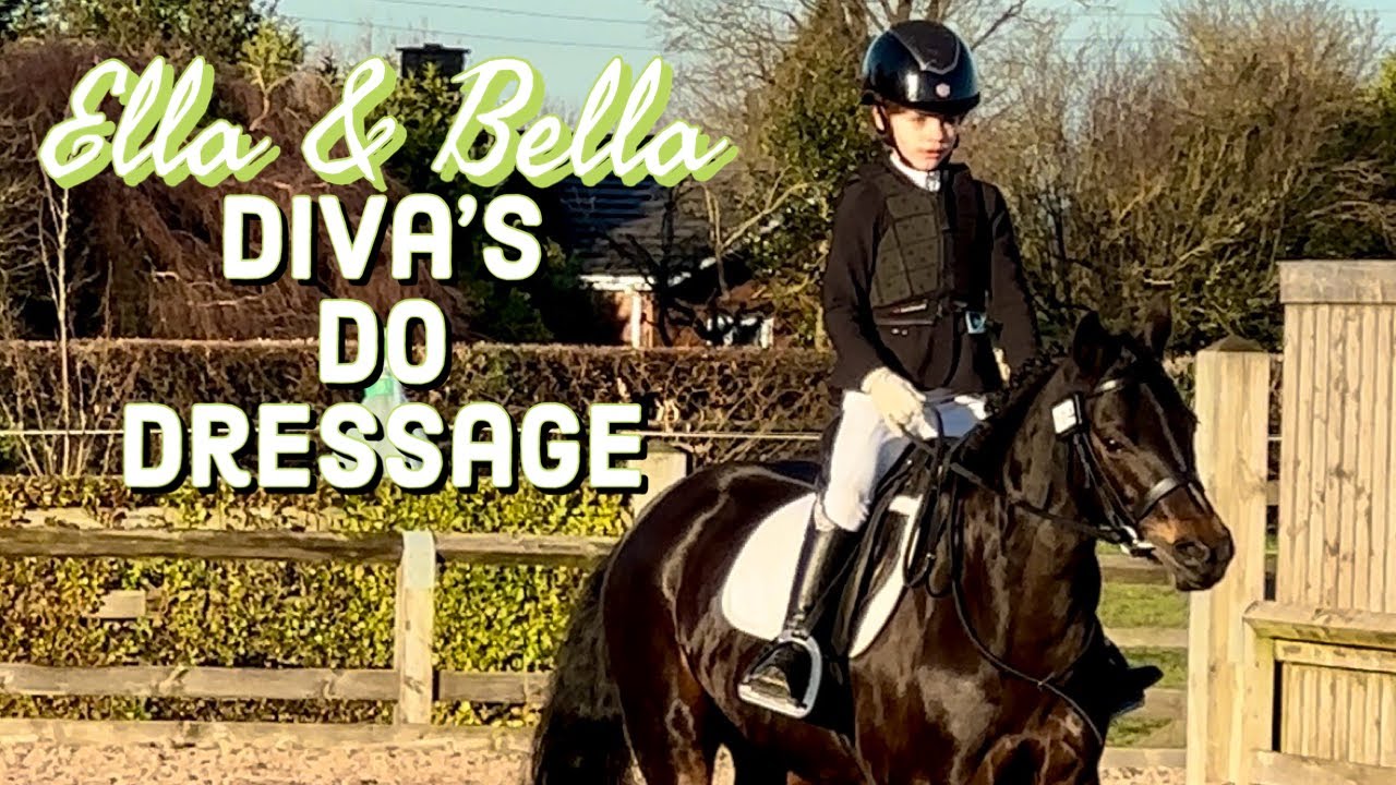 FIRST DRESSAGE TEST & LARGE VENUE OUTING TOGETHER - YouTube