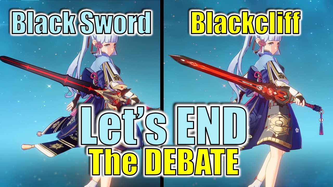 Ayaka Black Sword Or Blackcliff Longsword which should you use ...