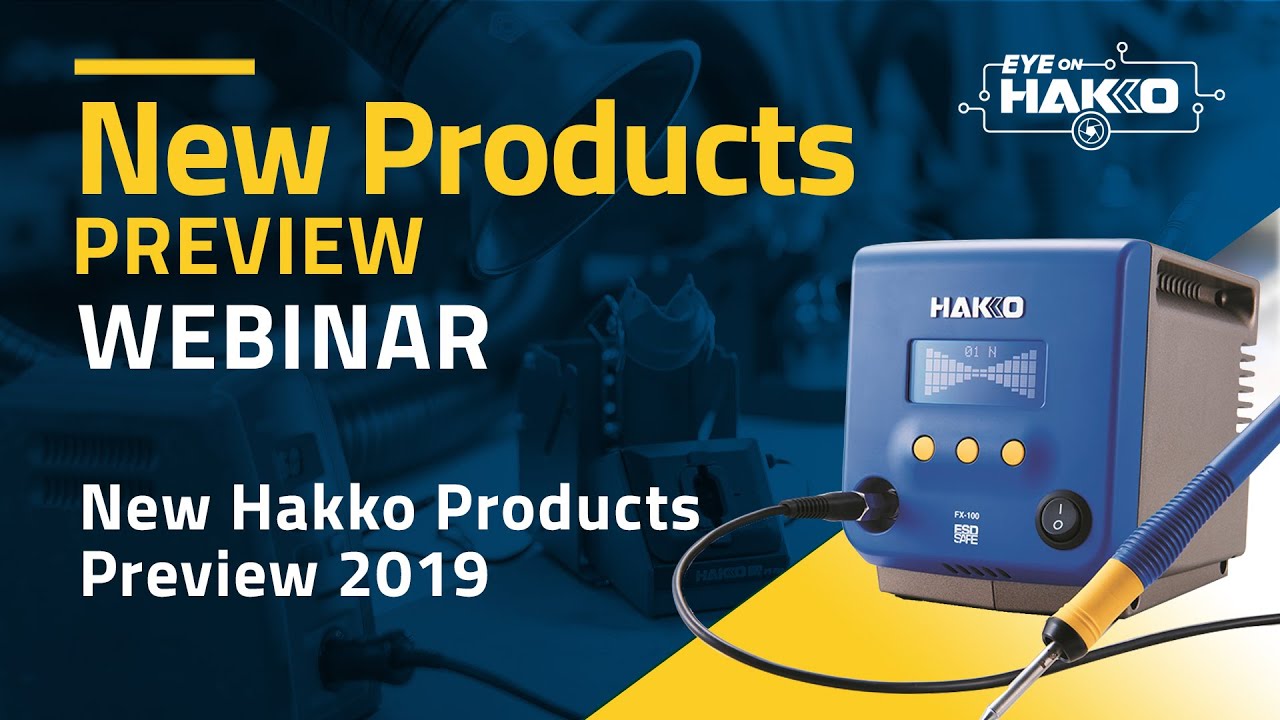"Eye On Hakko" presents, "New HAKKO Products Preview — 2019" - YouTube
