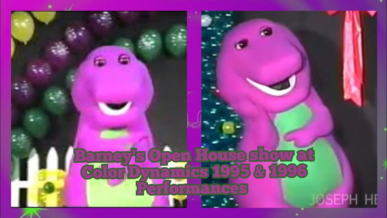 Barney's Open House show at Color Dynamics 1995 & 1996 Sing-Along Show ...