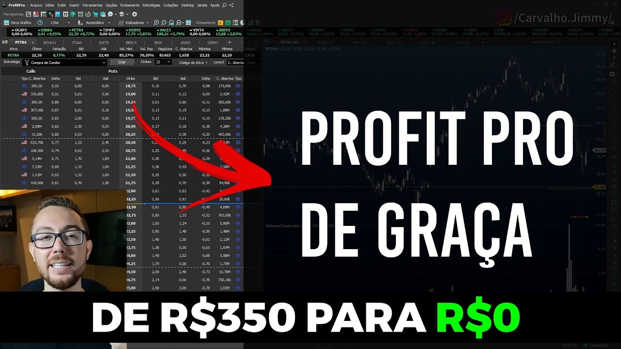 COMO OPERAR COM PROFIT PRO GRÁTIS E TER CORRETAGEM PARA EXERCÍCIO DE ...
