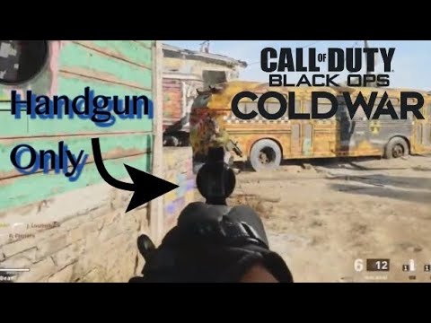 COD Cold War Hand Gun ONLY Challenge (Free For All) - YouTube