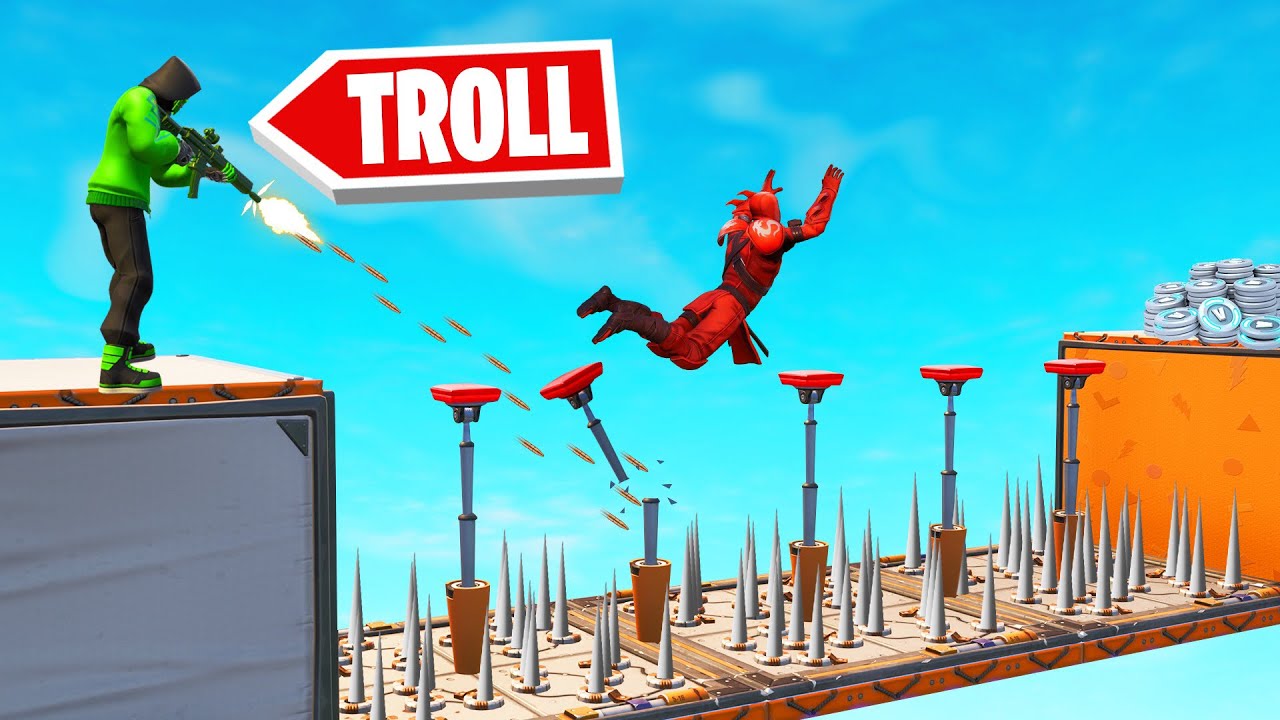 TROLL Your Opponent To WIN THIS DEATHRUN! (Fortnite) - YouTube