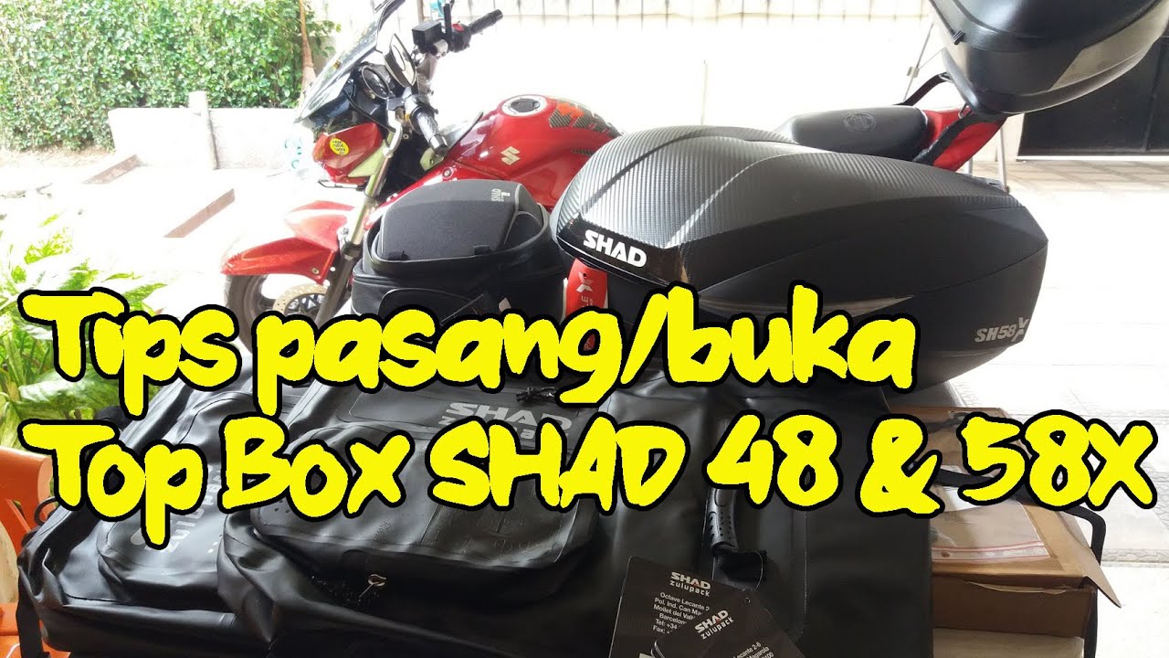 #1 Tips pasang/buka Top Box SHAD 48 & 58X - YouTube
