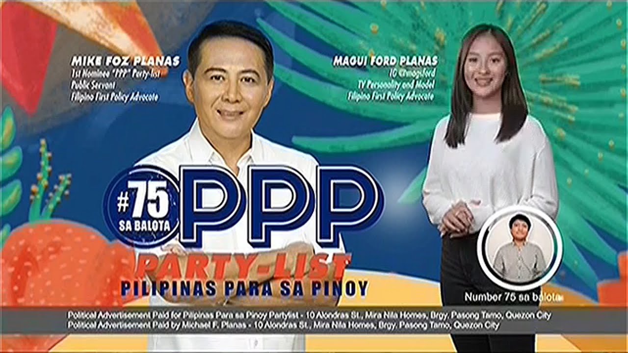 PPP Partylist Paid TV Ad May 5 to 7, 2022 15s (Variant 1) - YouTube