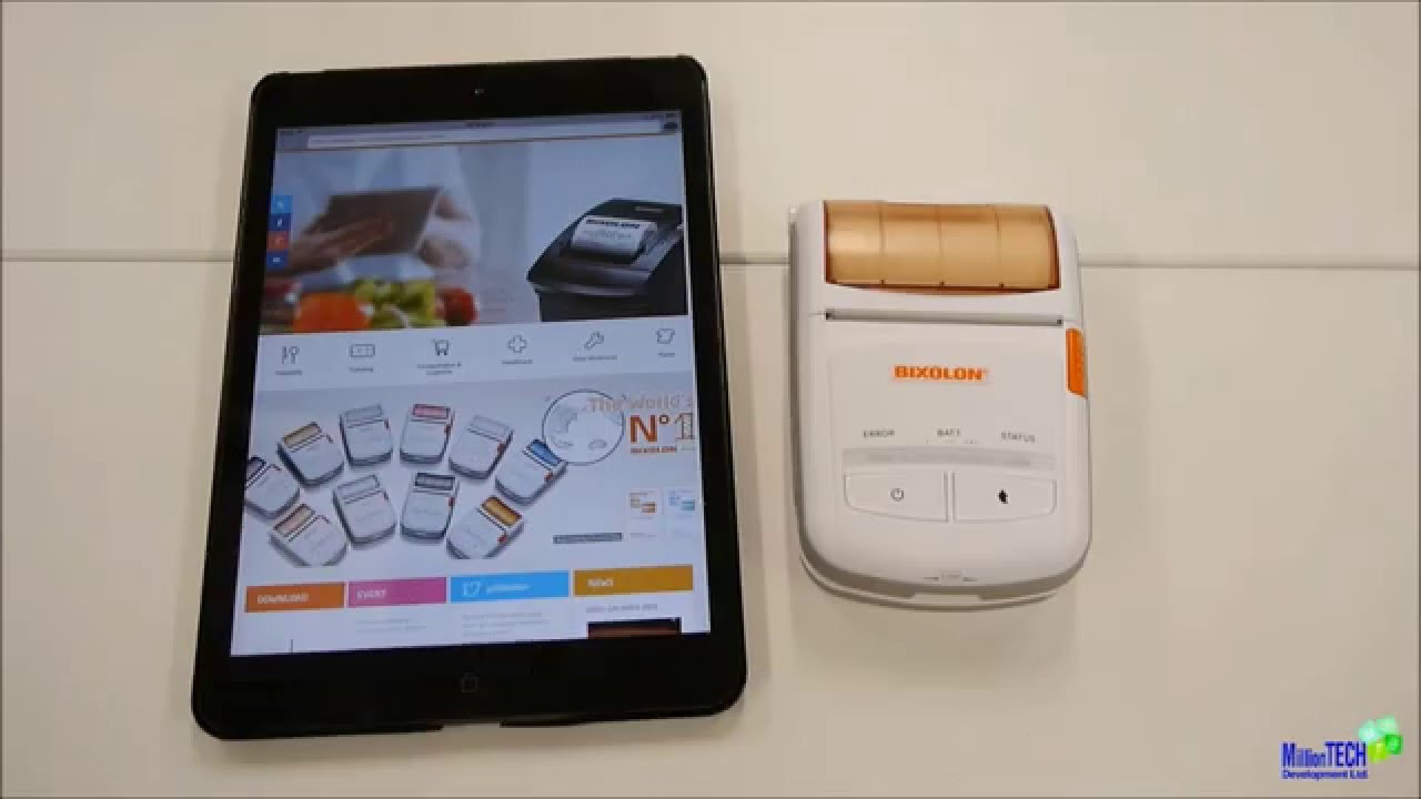 Bixolon SPP-R210 Mobile Printer - YouTube