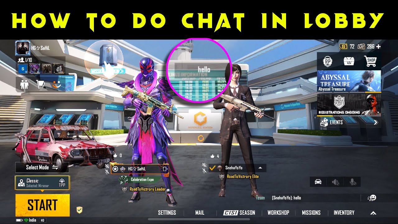 HOW TO CHAT WITH FRIENDS IN LOBBY ?? | BGMI SPECIAL | HOGWARTS GAMING ...