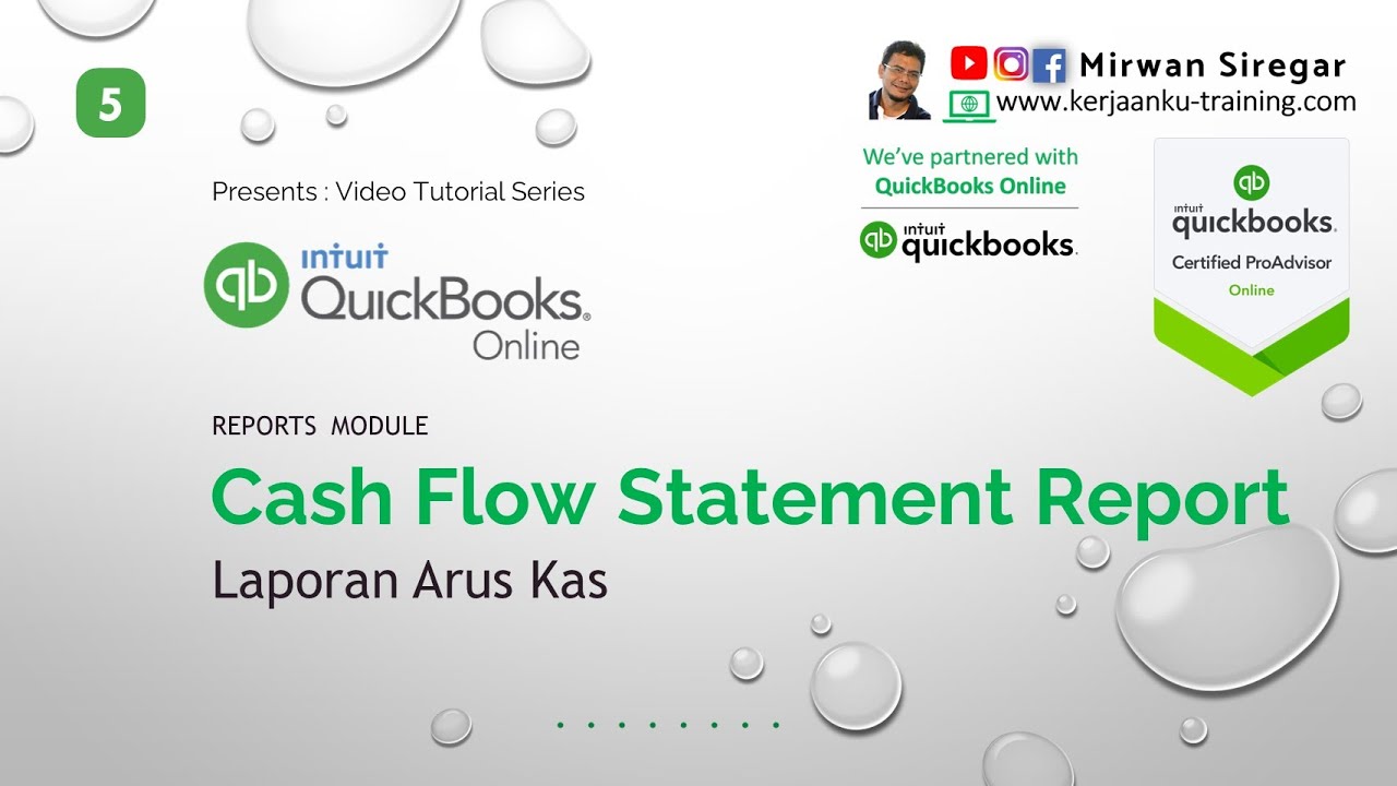 Cash Flow Statement in QuickBooks Online - YouTube