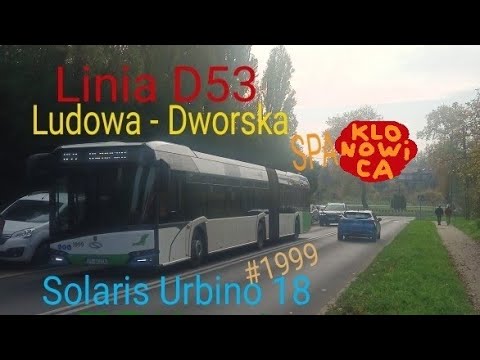 Linia D53 Ludowa - Dworska (SU18 #1999 SPA Klonowica, ZDiTM Szczecin)