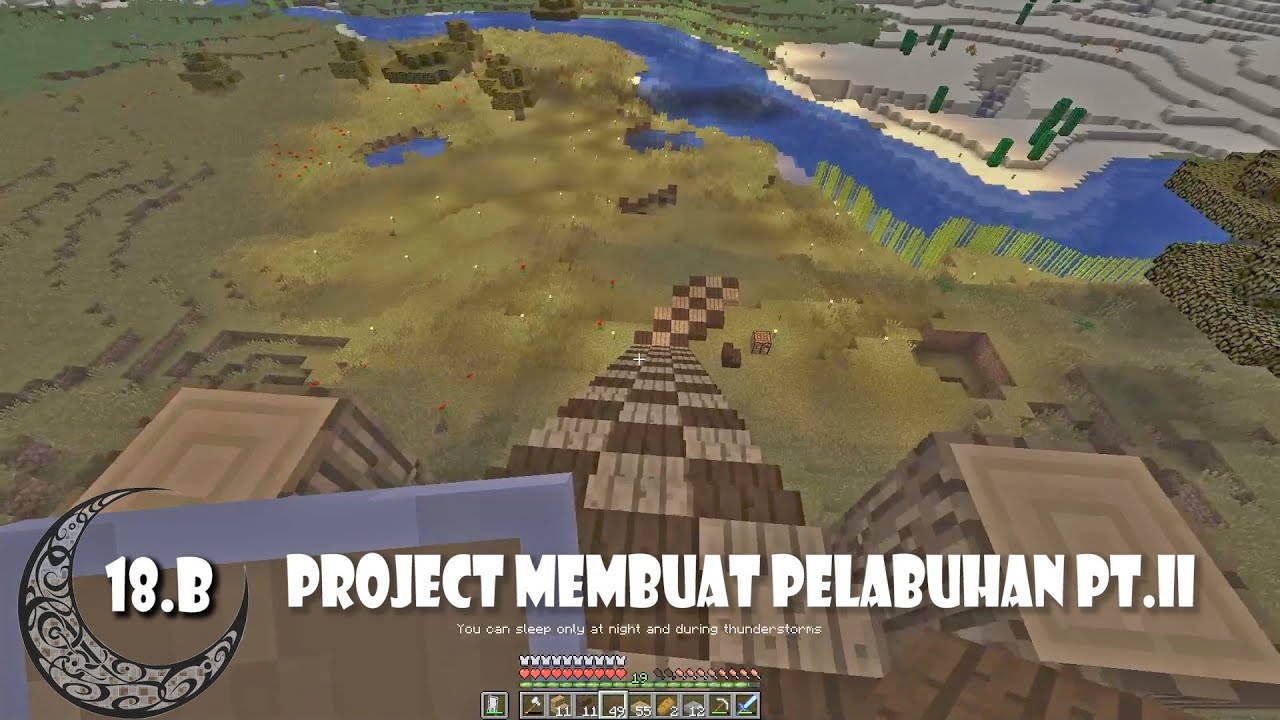 MEMBUAT JEMBATAN UNTUK KE PELABUHAN - Minecraft Survival Series ...
