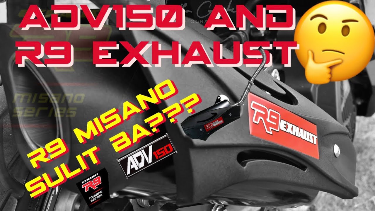 R9 MiSANO PIPE FOR ADV150 | FIRST UPGRADE | SULIT BA? - YouTube