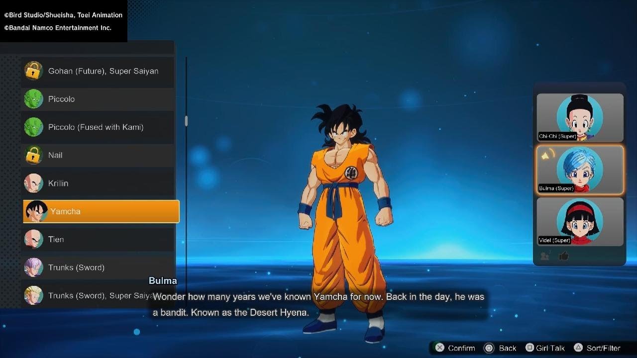 DRAGON BALL: Sparking! ZERO Girl Talk About Yamcha - YouTube