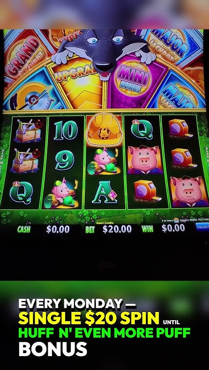 Single $20 BET on ONE SPIN of HUFF N' EVEN MORE PUFF — Episode 6 — #slots #lasvegas #huffnpuff ...