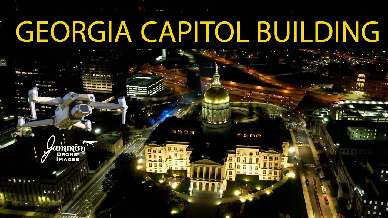 Georgia State Capitol Building Drone Aerial Video - YouTube