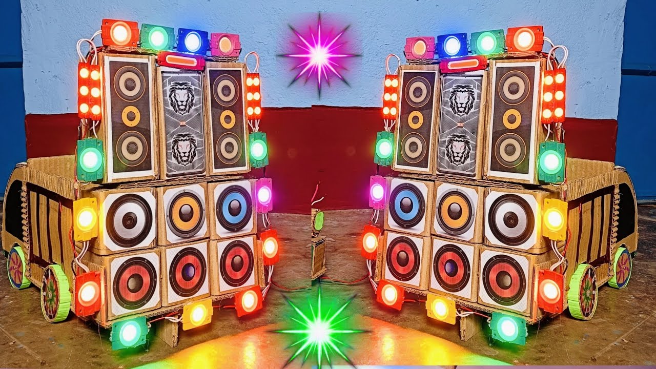 Mini dj truck 🚛 ||mini dj set up ||how to make mini dj truck at home ...